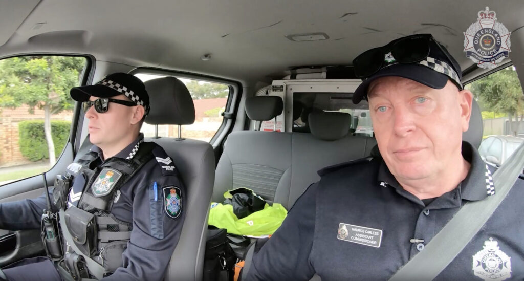 Retiring police officer rides final shift with uniformed son at his ...